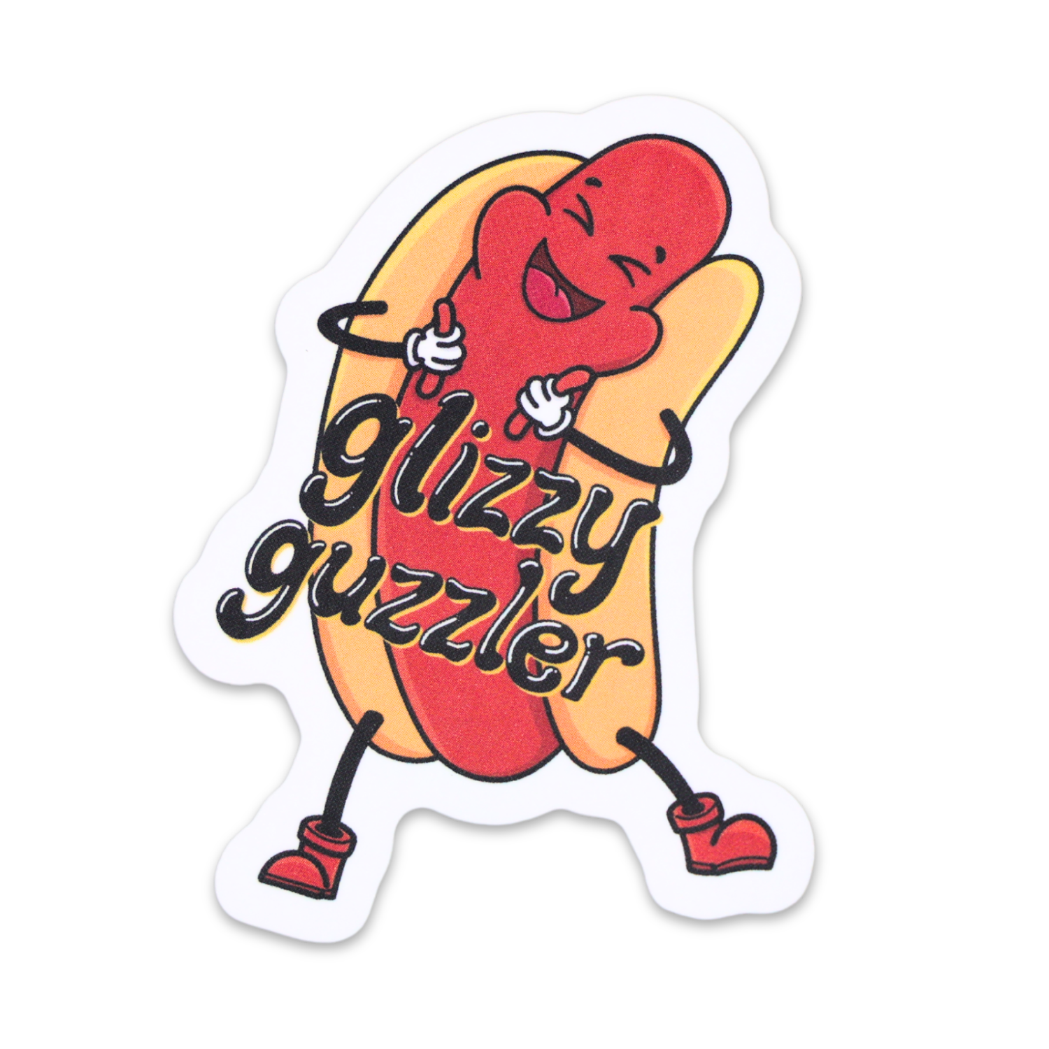 Glizzy Guzzler Hotdog Funny Vinyl Sticker – The Silly Goose ...