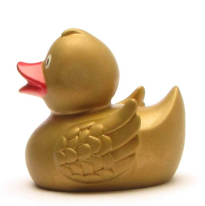 Elegant rubber duck in gold - rubber duck – The Silly Goose ...